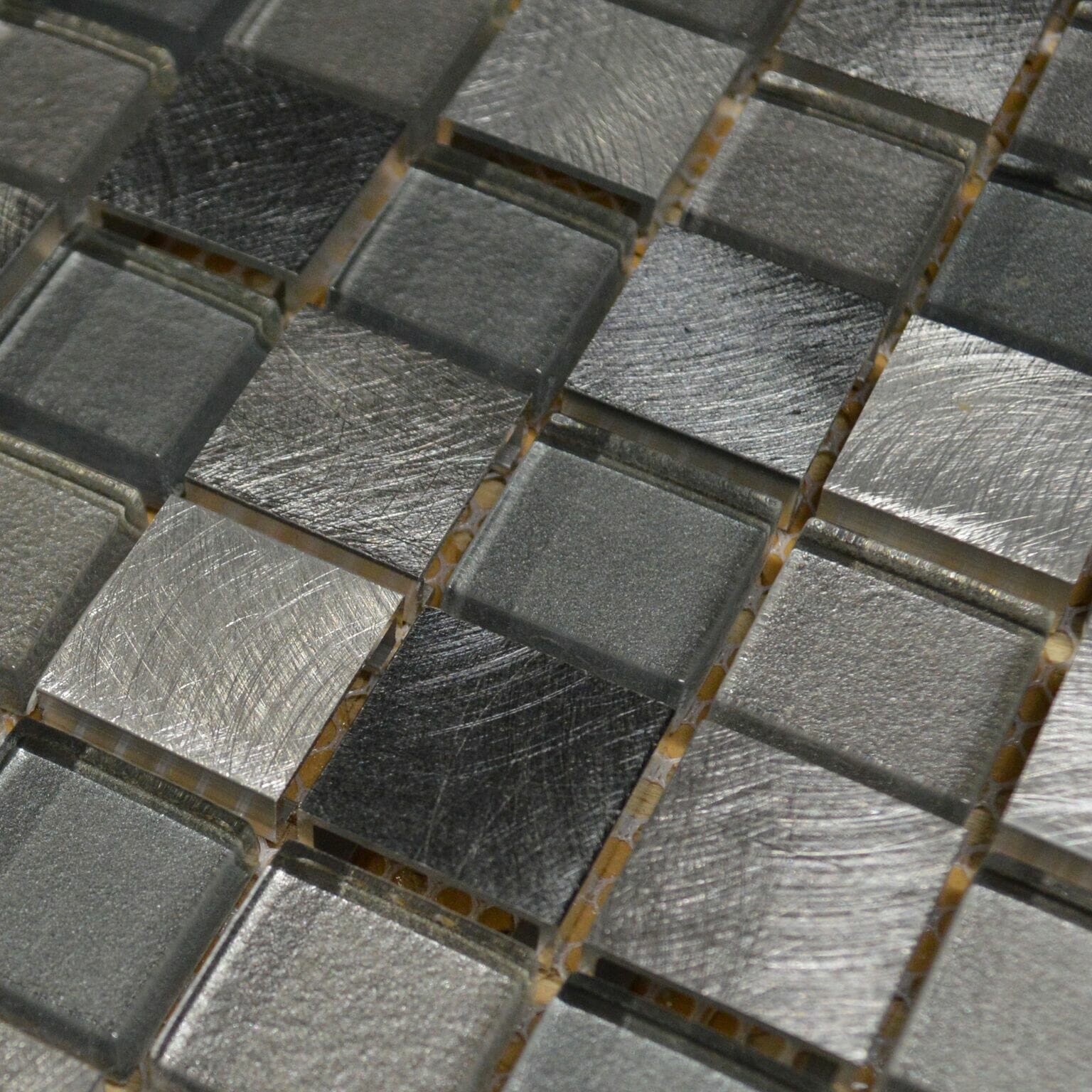 Metallic Silver mosaic 30×30 – Tile Stores